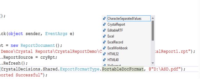 Export Crystal Reports To Pdf In C 